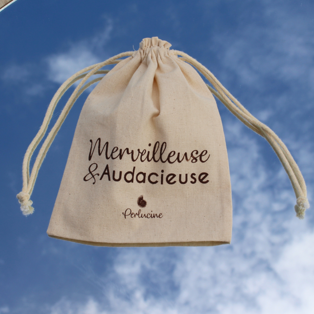 Pochon en coton bio | Perlucine, cosmétique naturelle & accessoires