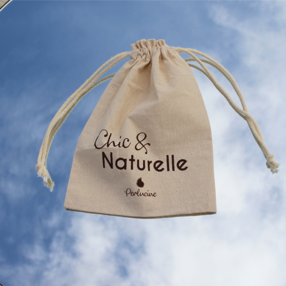 Pochon en coton bio | Perlucine, cosmétique naturelle & accessoires